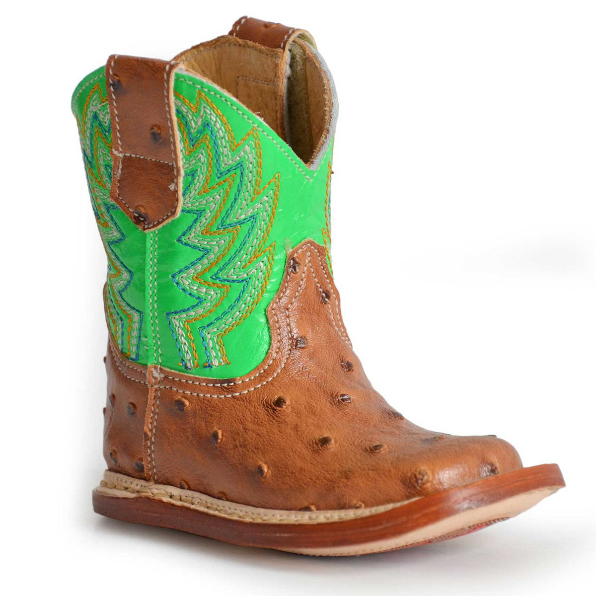 Infant Boys Faux Ostrich Skin Vamp With Leather Shaft – Indian Traders ...