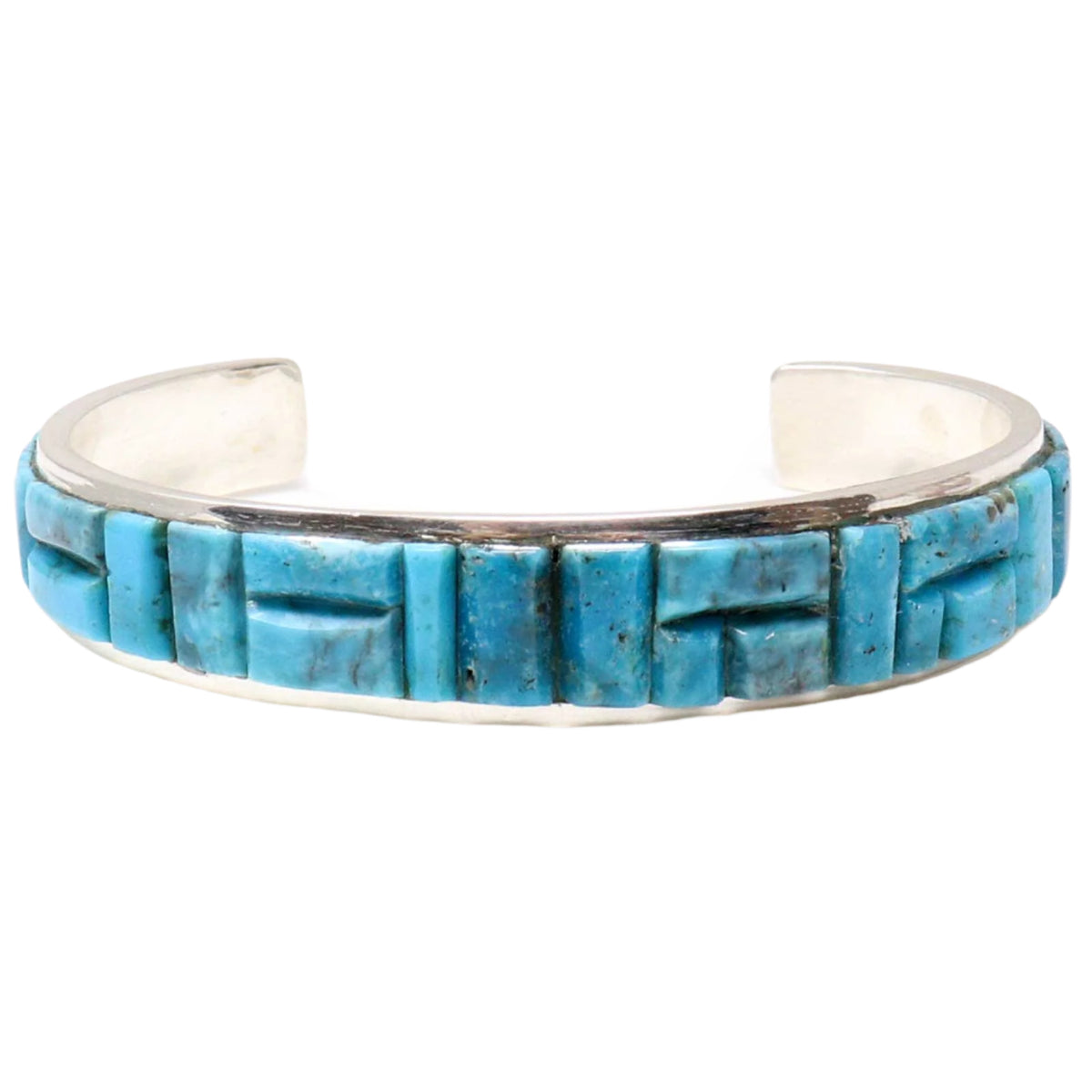 Men's Turquoise Cobble Inlay Bracelet by Yazzie – Indian Traders (L7 ...