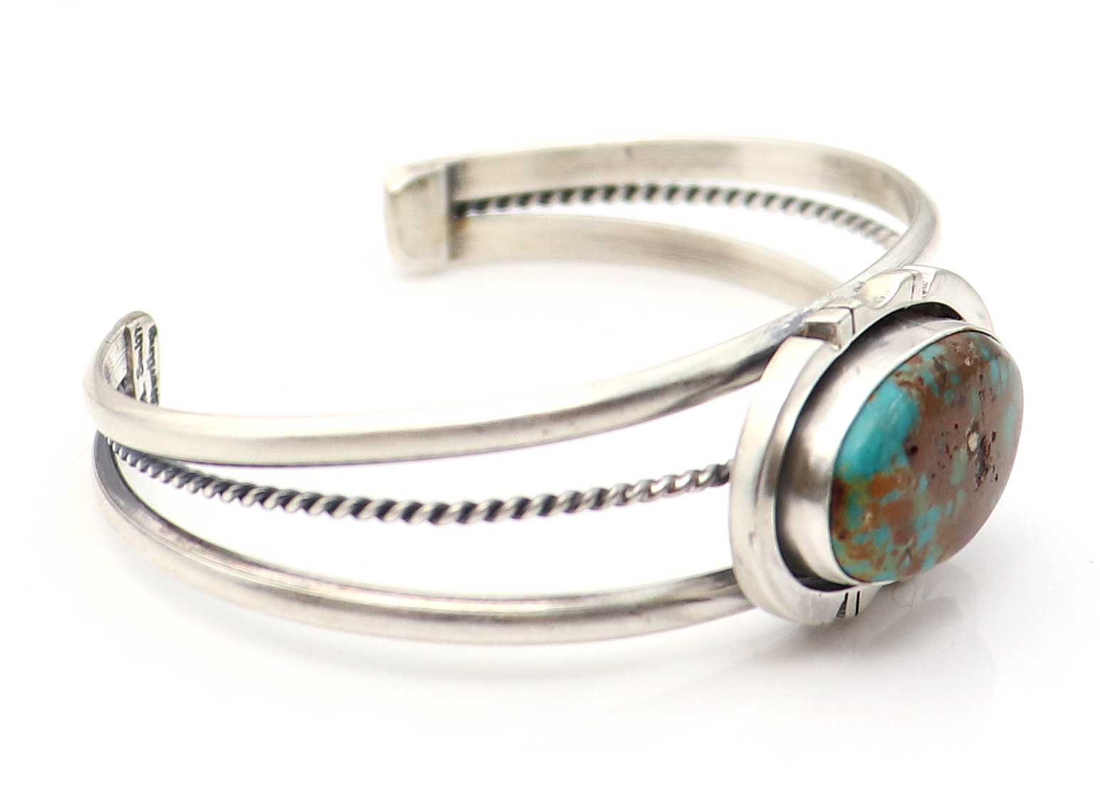 Single Stone Turquoise and Silver Bracelet – Indian Traders (L7 ...