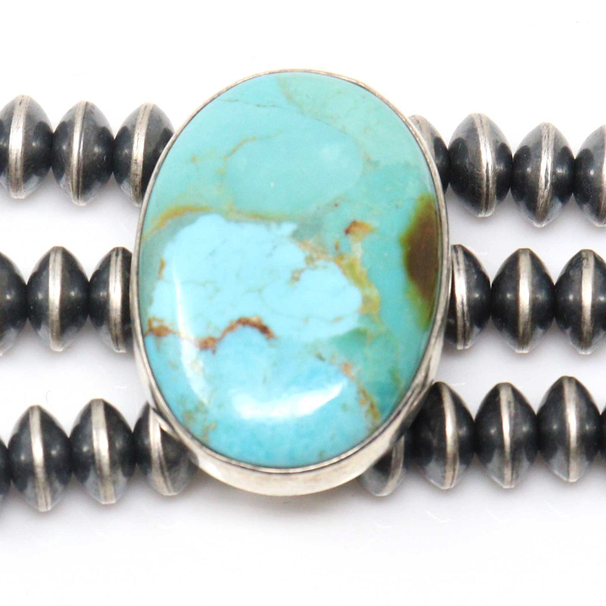 Sterling Silver Turquoise Link Bracelet- Hada Collection – Indian ...