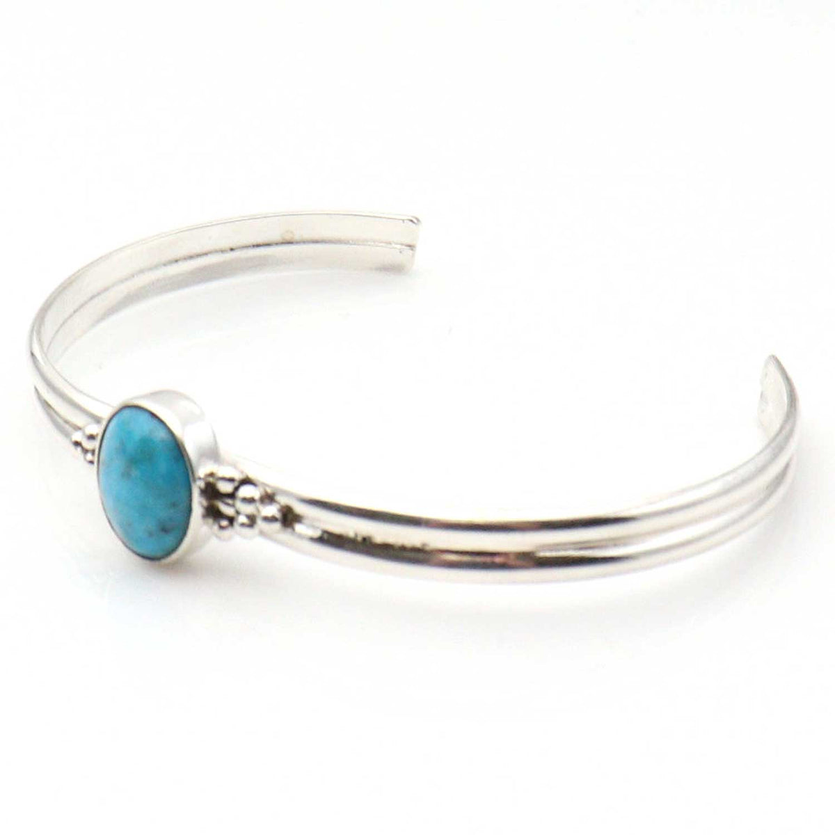Single Stone Turquoise & Silver Bracelet by Largo – Indian Traders (L7 ...