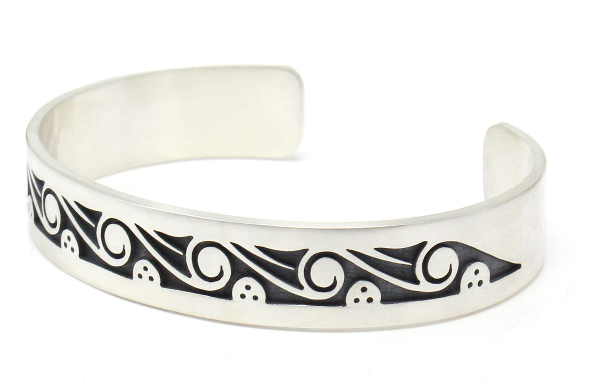 Hopi Waves, Snow & Clouds Cuff by Seweyestewa - Multiple Sizes – Indian ...