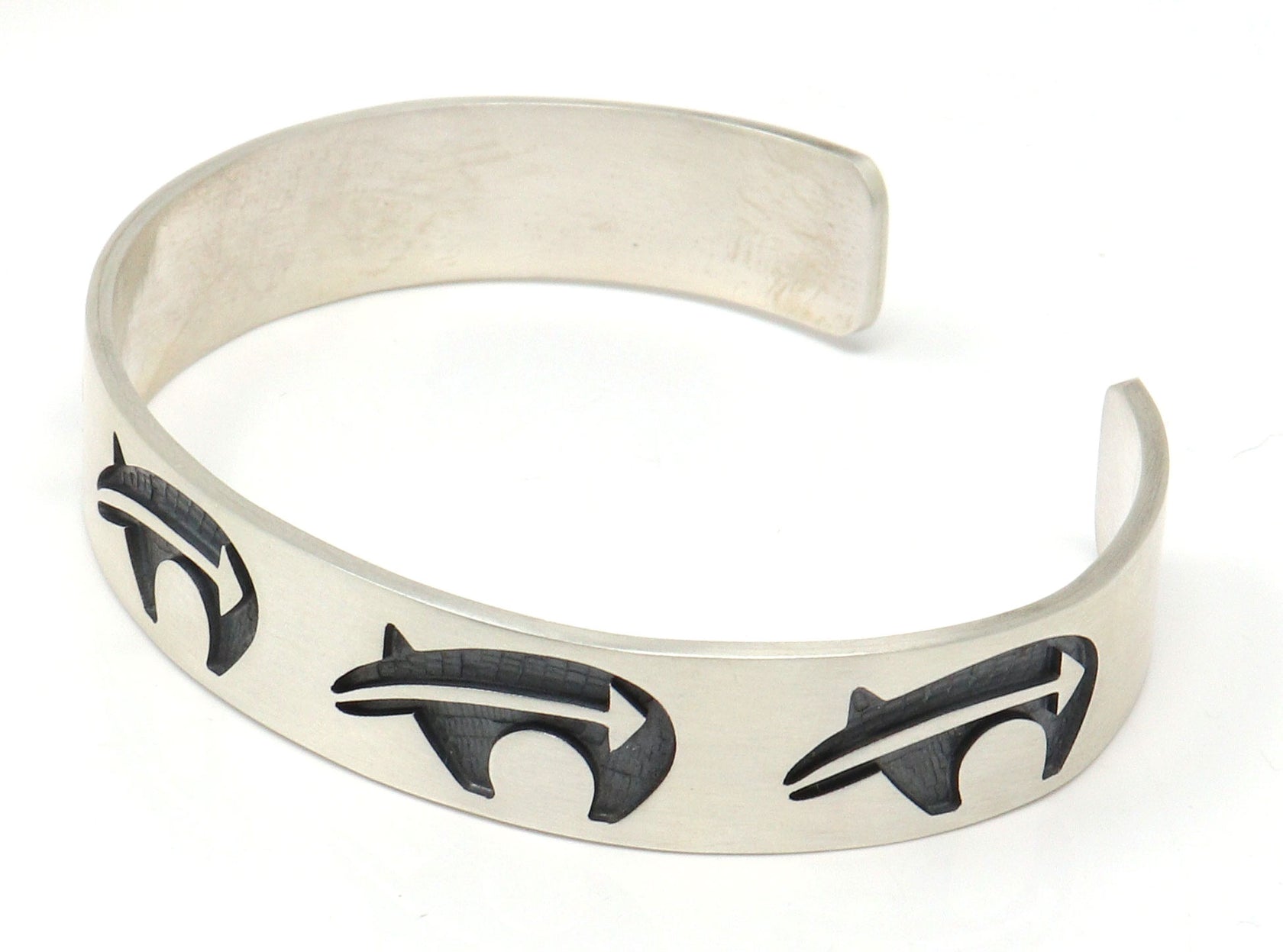Hopi Heartline Bear Cuff by Seweyestewa - Multiple Sizes – Indian ...