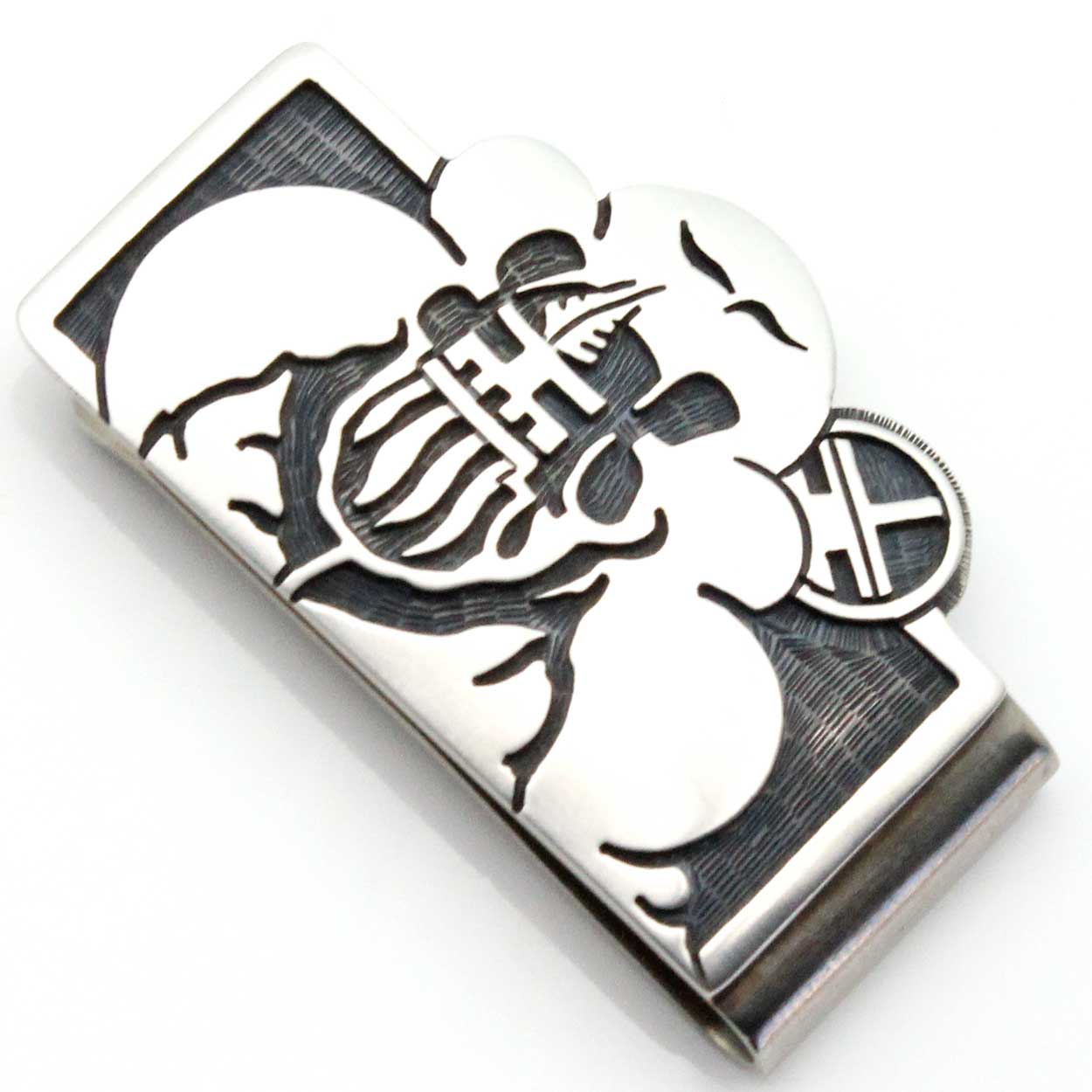 Hopi Silver Money Clip - Kachin Mana Kachina Girl – Indian Traders (L7 ...